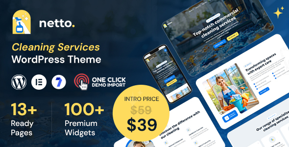 Netto - Cleaning WordPress Theme by awaiken | ThemeForest